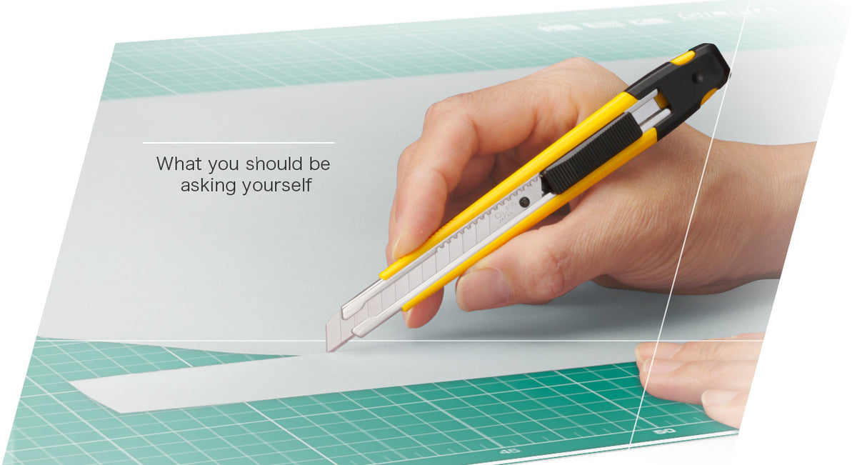 How to use a Olfa cutter knife properly — National Hardware Sales Ltd.