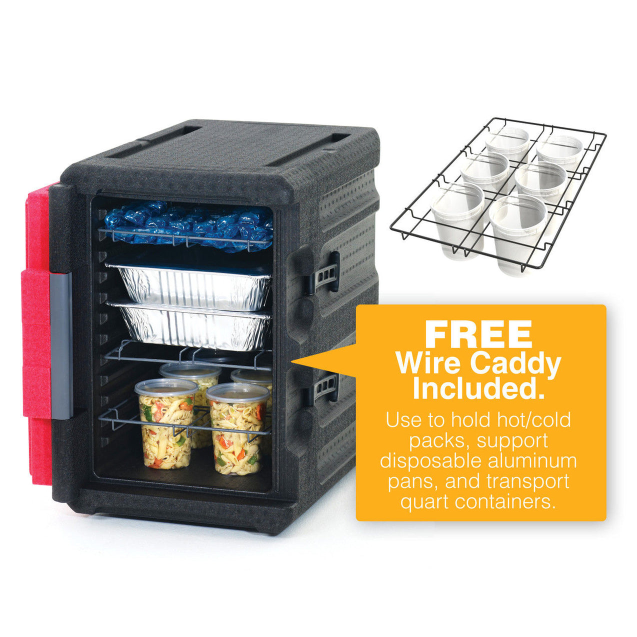 METRO Mightylite ML400-BL Insulated Pan Carrier | Black — National ...