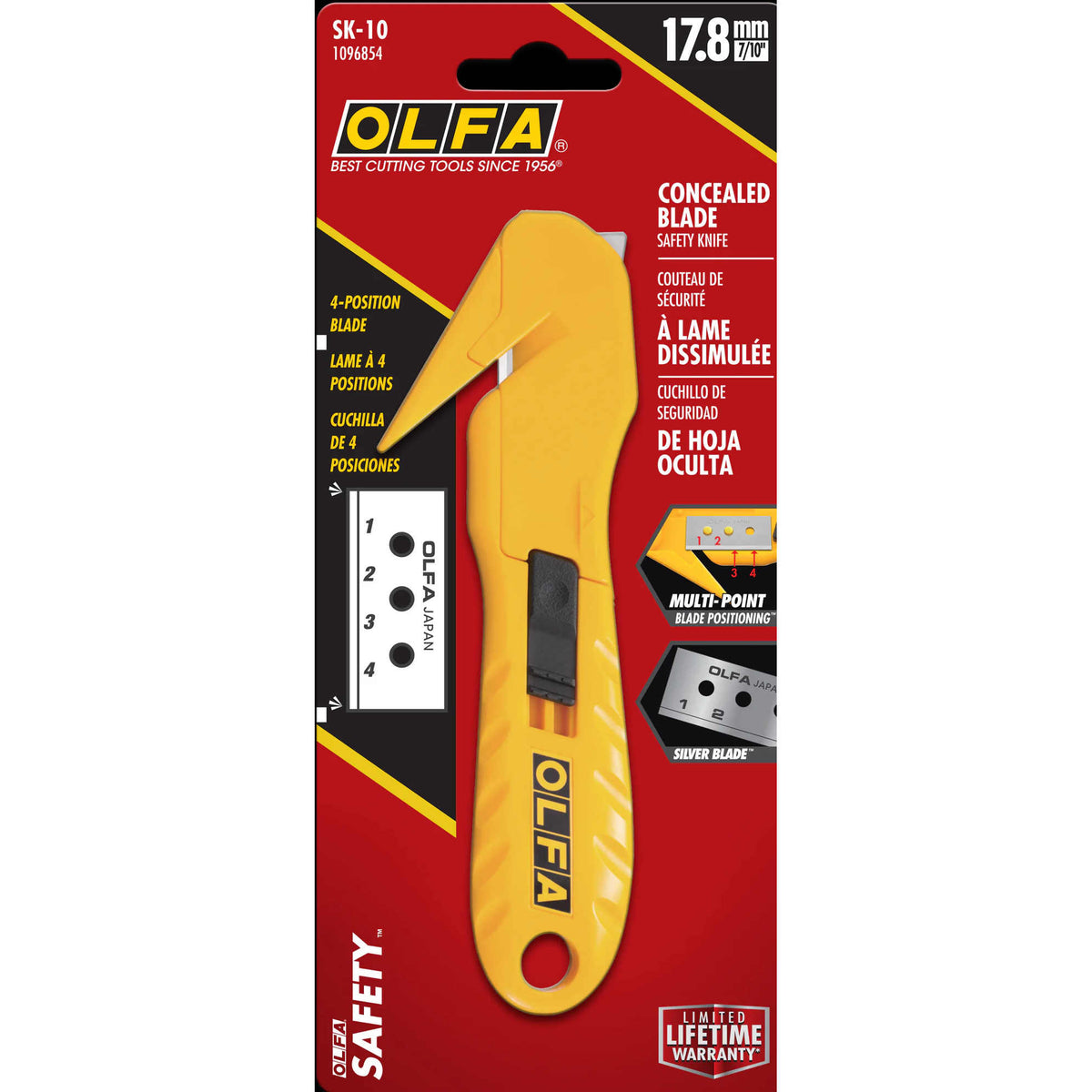 OLFA SK-10 Concealed Blade Safety Cutter - 1096854 — National Hardware Sales Ltd.