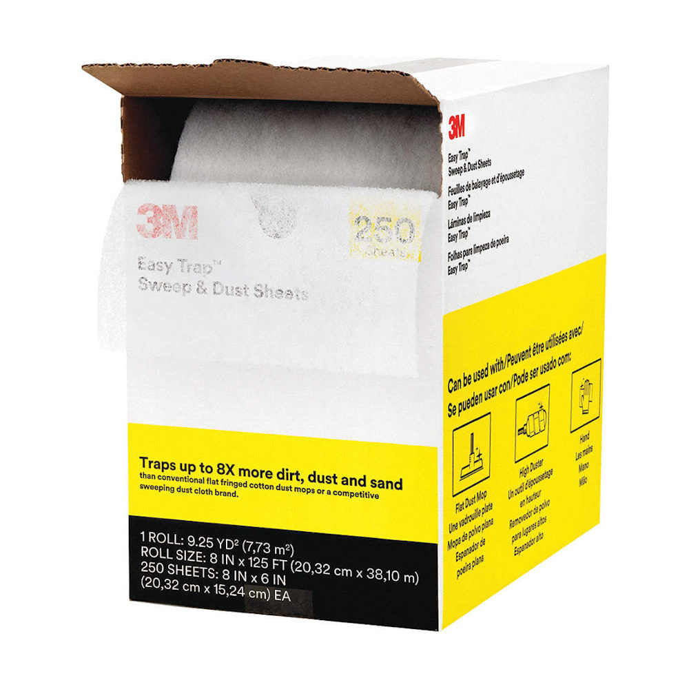 3M Easy Trap Duster Sweep & Dust Sheets 8 in x 6 in, 38.1m roll ...